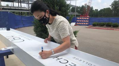 College Holds Virtual Topping-Out Ceremony for New Building on RTP ...